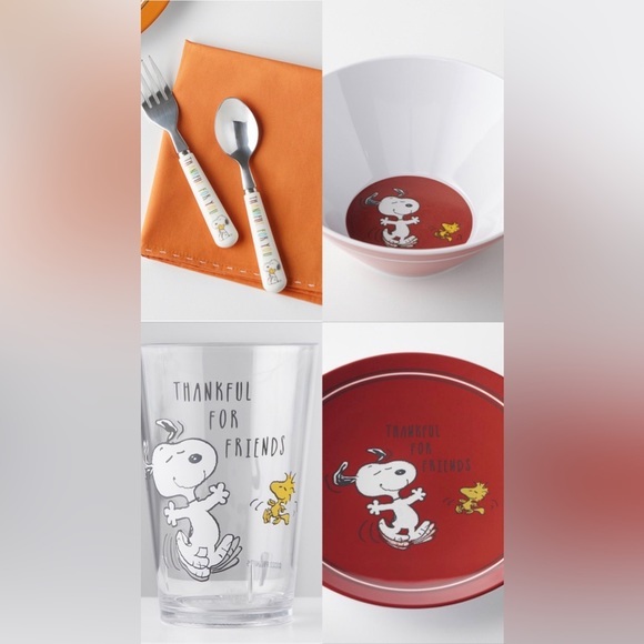 Pottery Barn Kids | Dining | New Pottery Barn Kids Peanuts Thanksgiving ...
